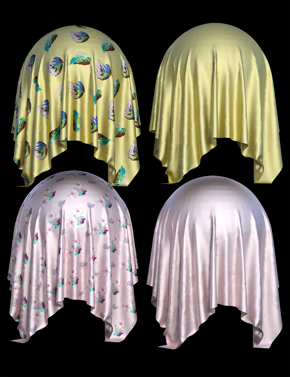Floral Silk Fabric Iray Shaders | Daz 3D