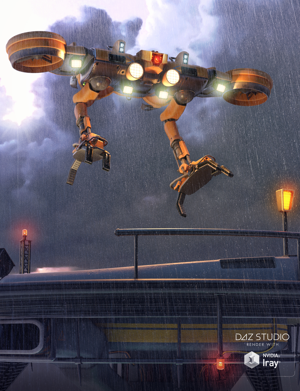 AER Scout Mecha "Harpy" | Daz 3D