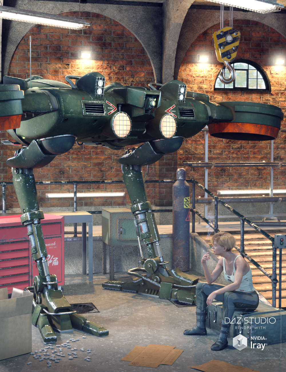 AER Scout Mecha "Harpy" | Daz 3D