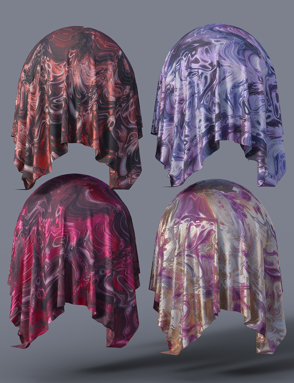 Marbled Textured Fabric Iray Shaders | Daz 3D