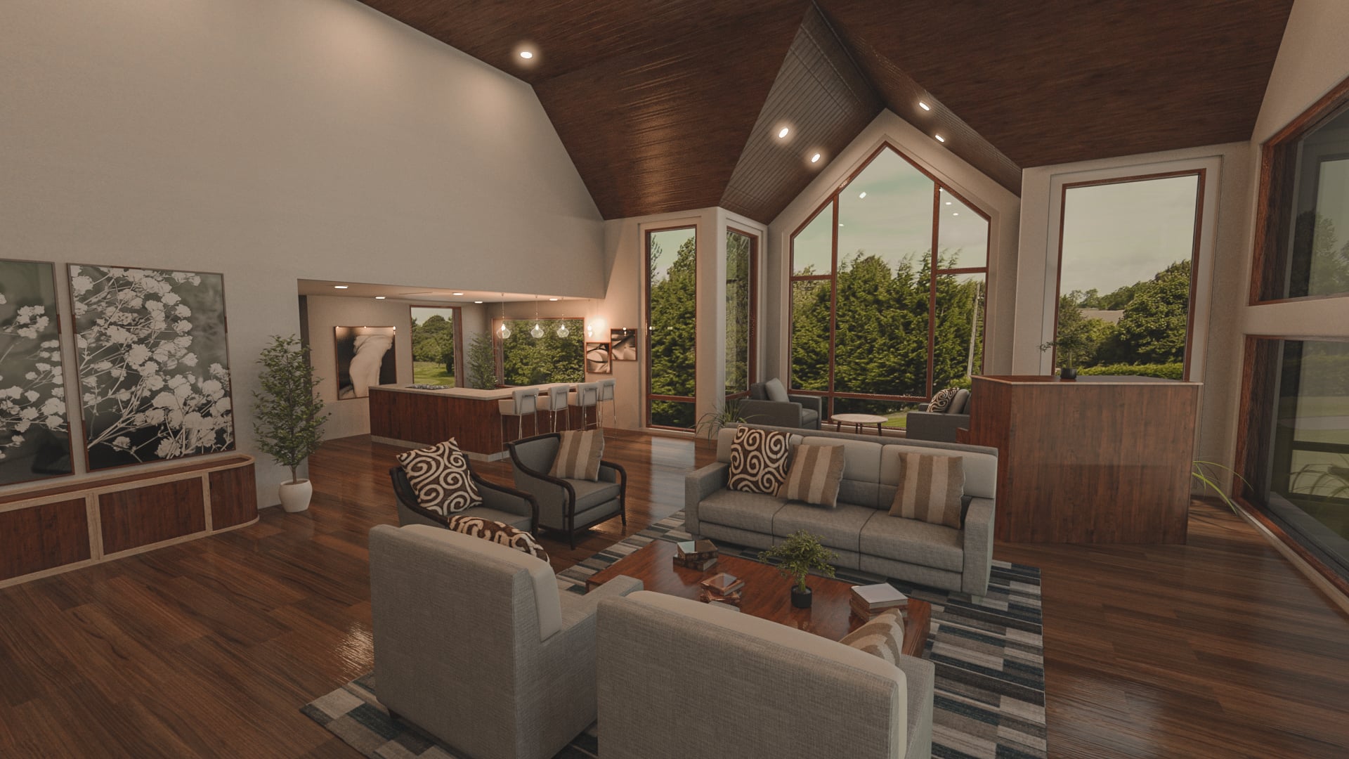 Modern Country Home | Daz 3D