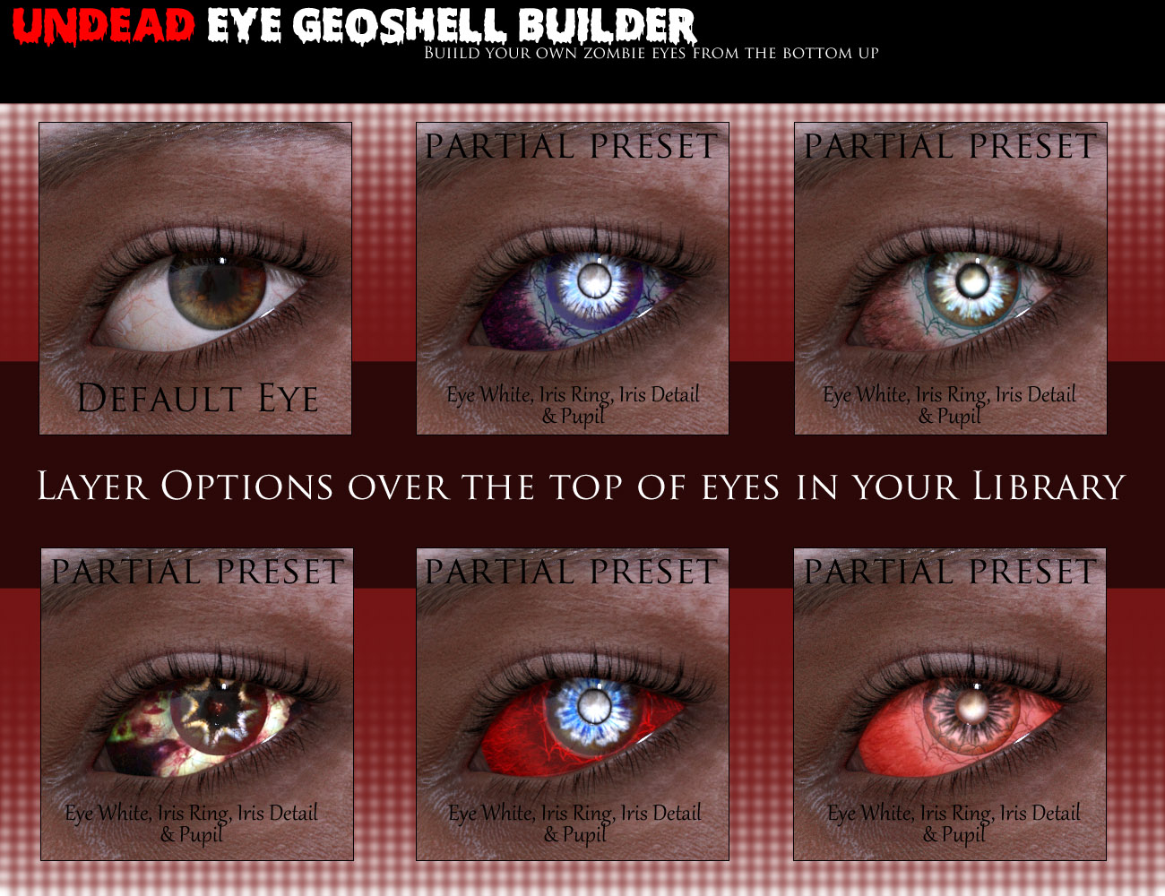 Undead Eye Geoshell Builder for Genesis 8 | Daz 3D