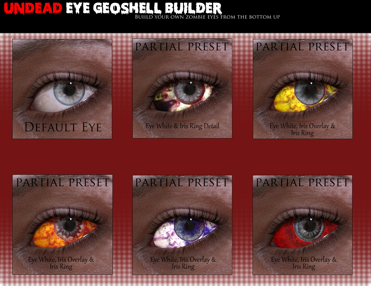 Undead Eye Geoshell Builder for Genesis 8 | Daz 3D