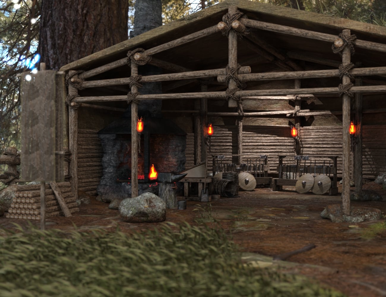 Viking Blacksmith Environment Set | Daz 3D