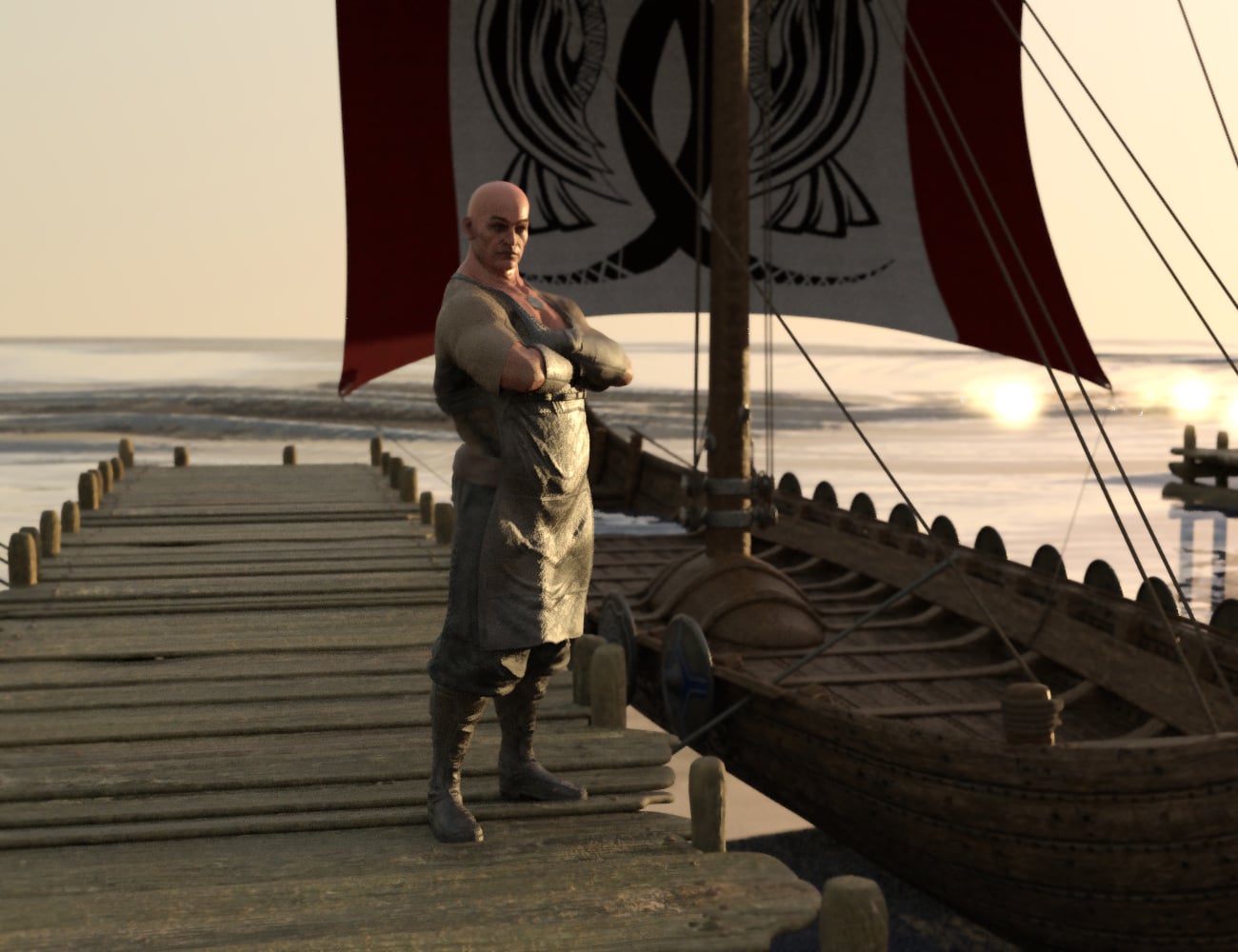 Viking Shores Scene and Props | Daz 3D