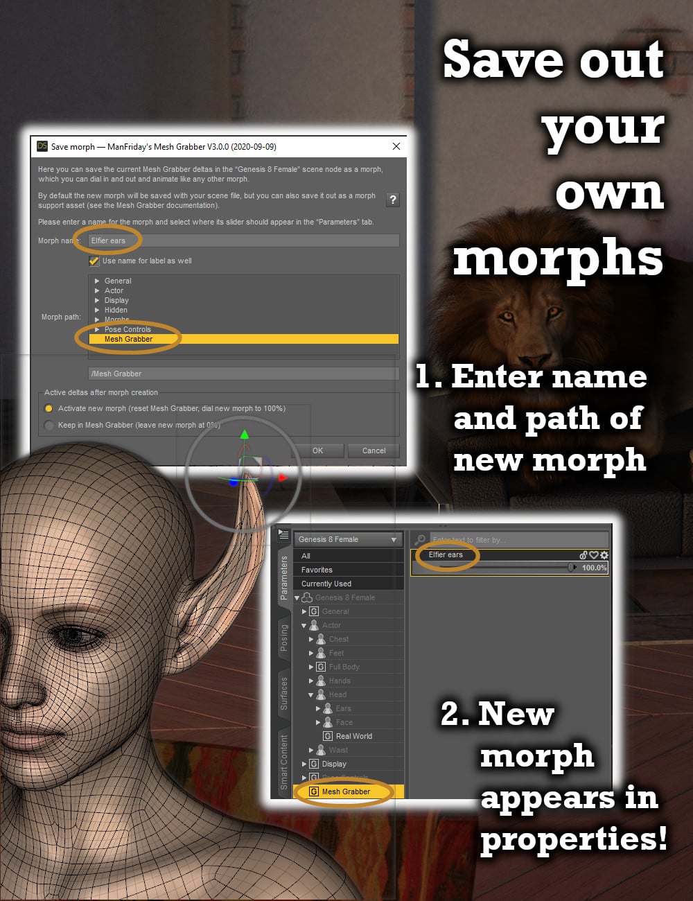 Mesh Grabber Morph Editor (Win) | Daz 3D