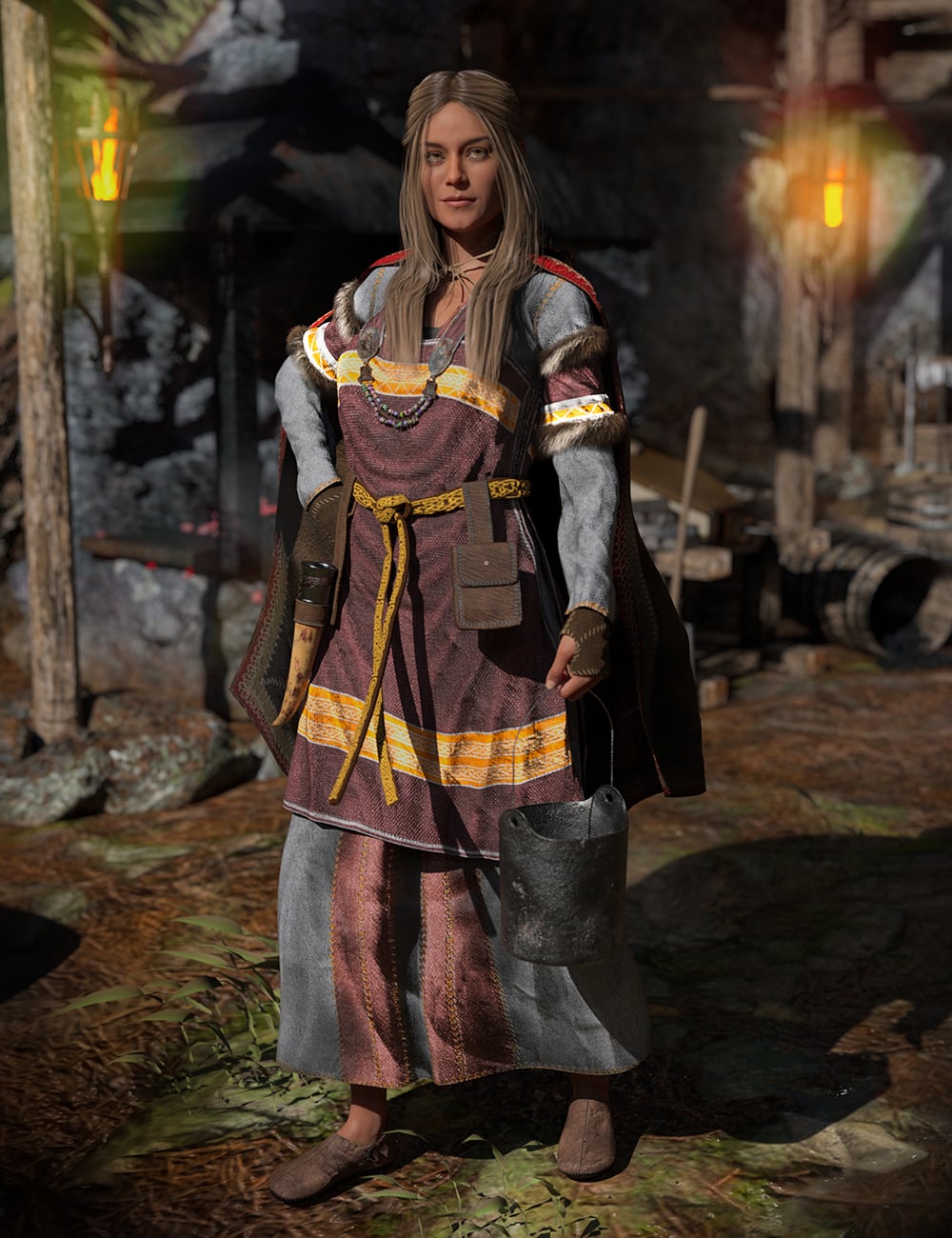 Freja 8 Viking Maiden Bundle | Daz 3D