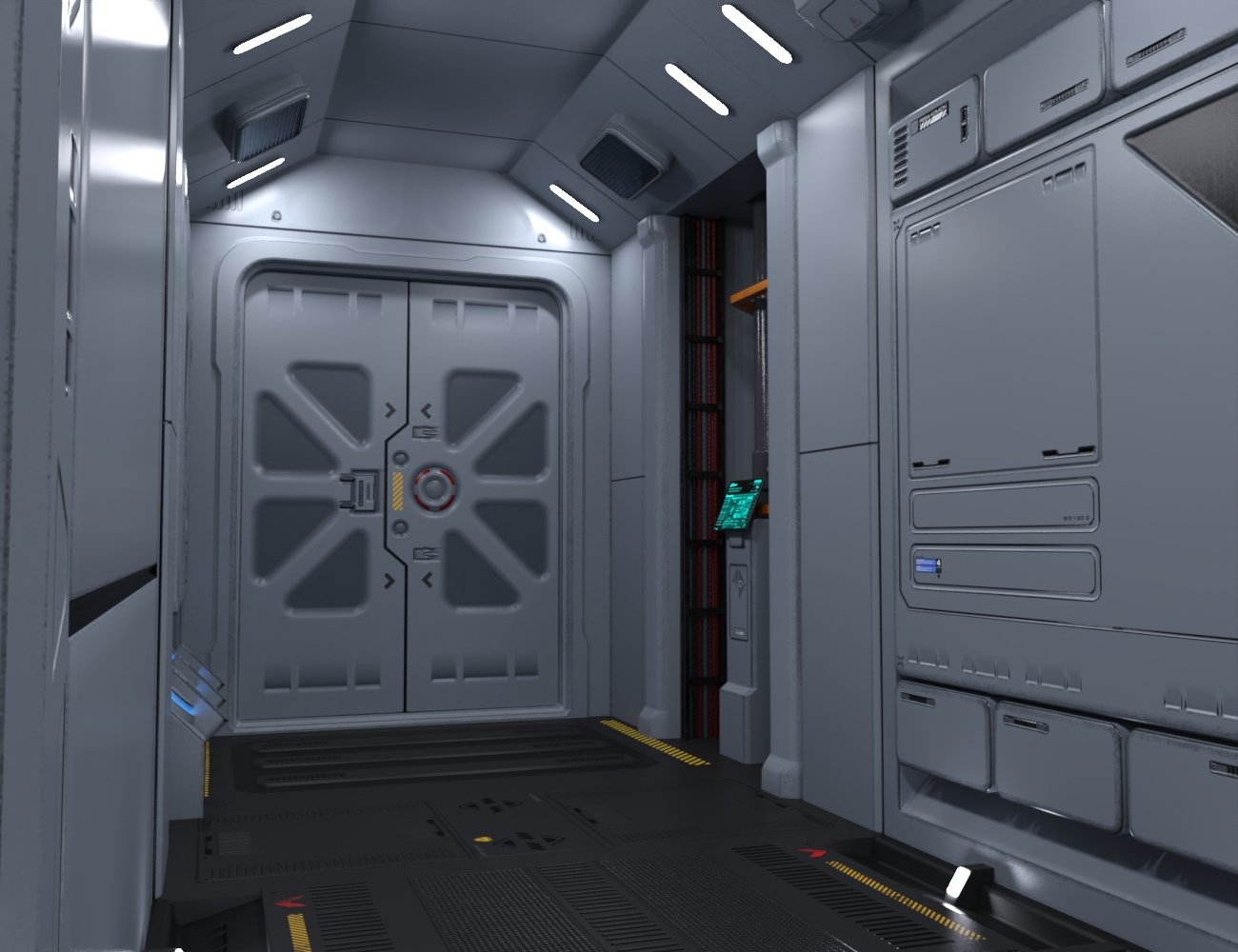 Modular SciFi Interiors Kit | Daz 3D