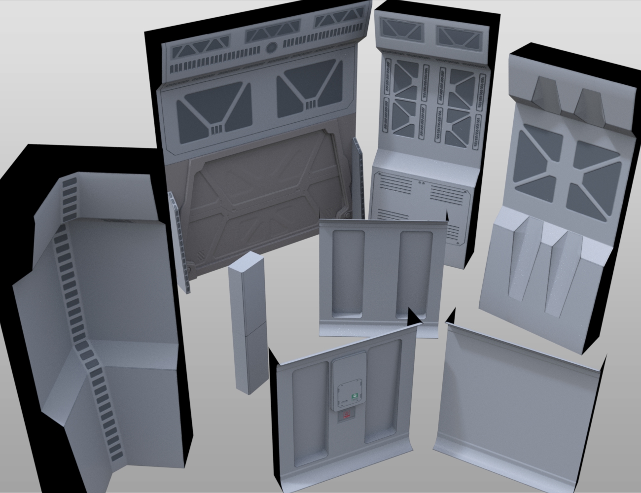 Modular SciFi Interiors Kit | Daz 3D