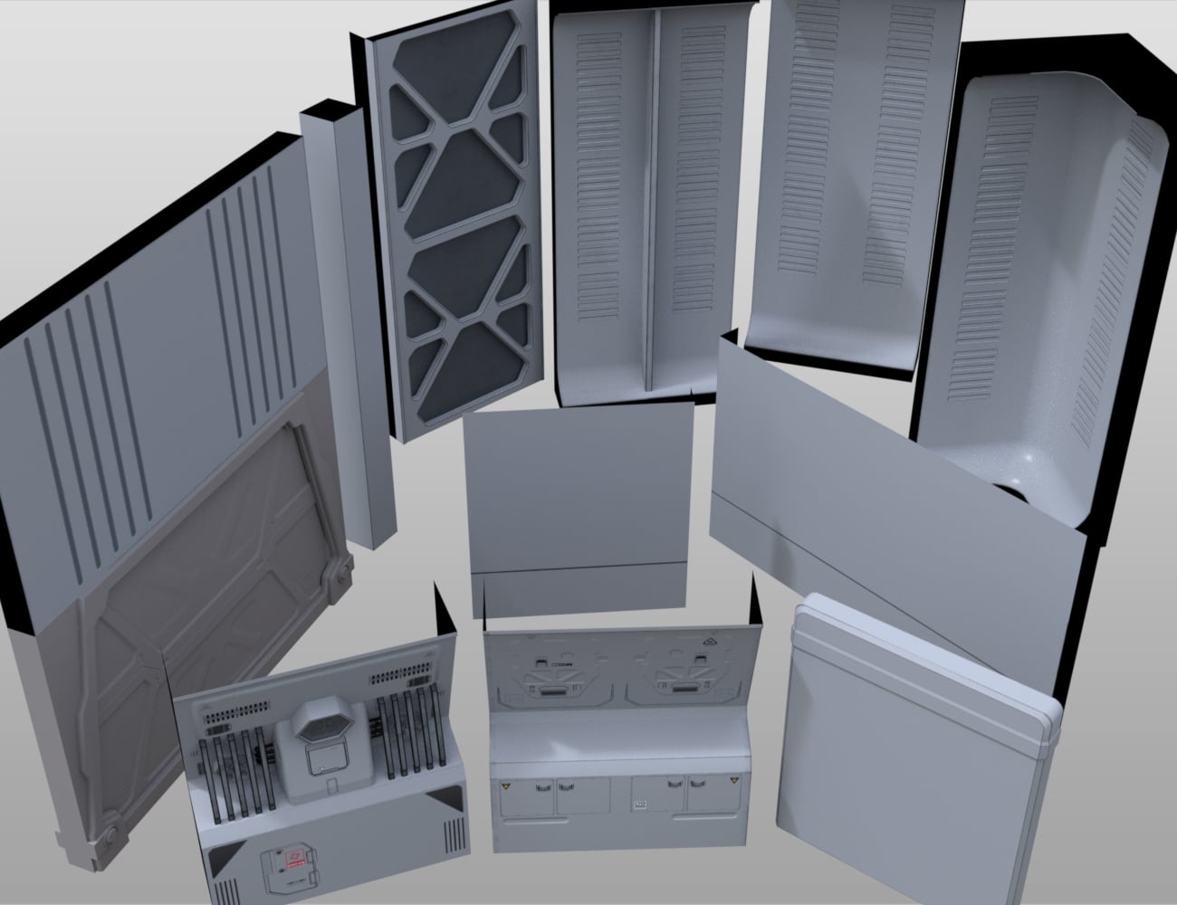 Modular SciFi Interiors Kit | Daz 3D