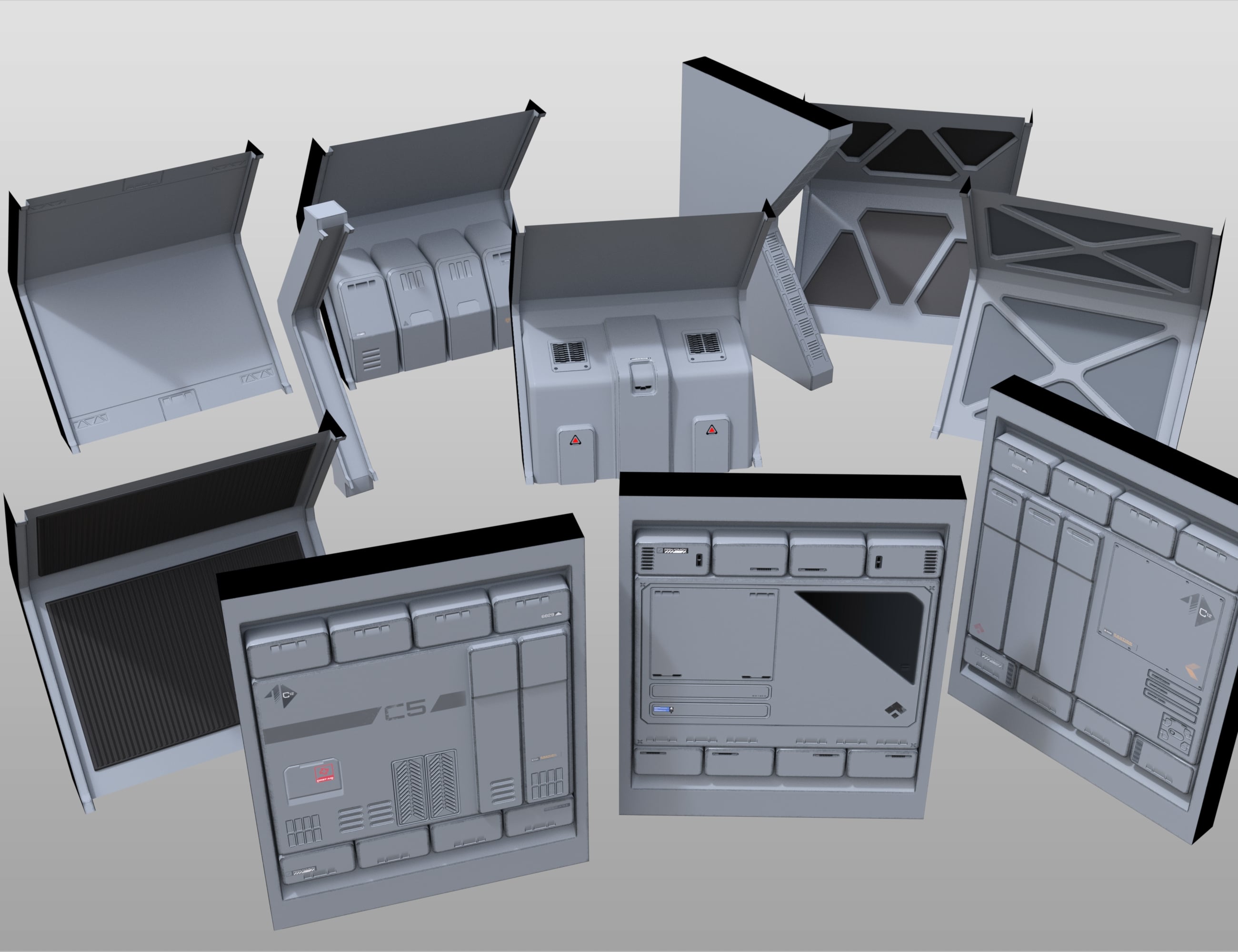 Modular SciFi Interiors Kit | Daz 3D