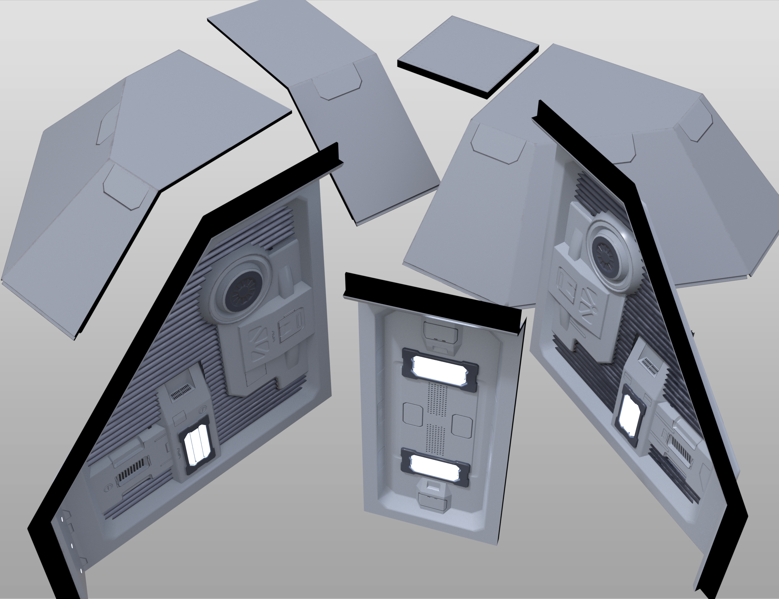 Modular SciFi Interiors Kit | Daz 3D