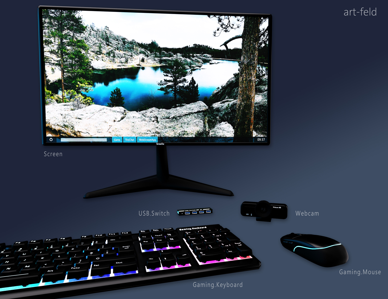 The Streaming Influencer Setup | Daz 3D