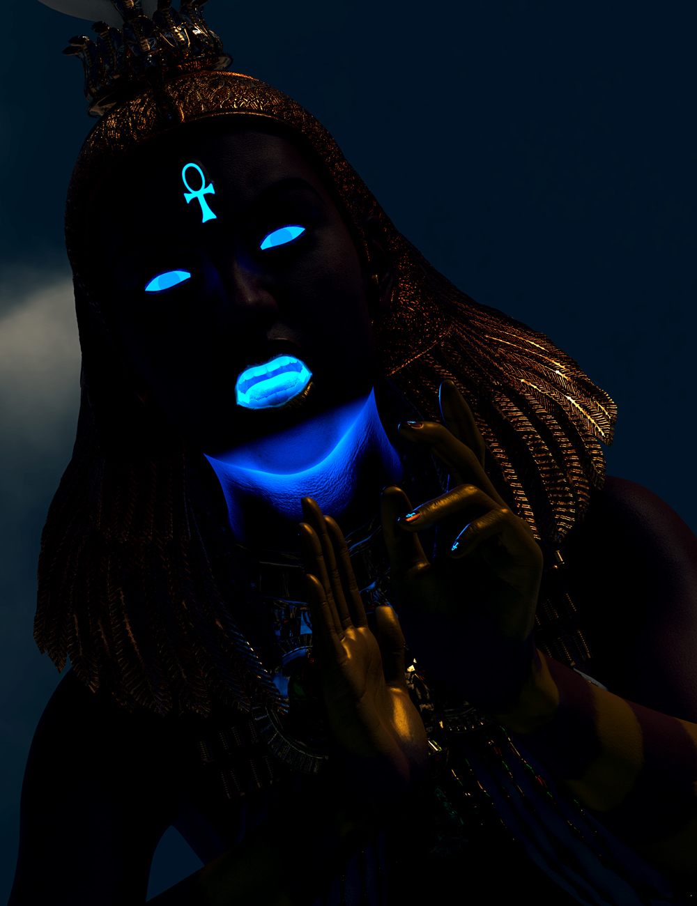 SBibb Egyptian Ankh Makeup Set for Genesis 8 Female | Daz 3D