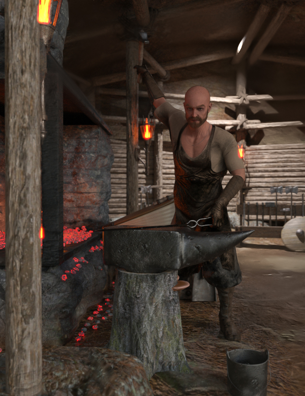 Kjaer 8 Blacksmith Bundle | Daz 3D