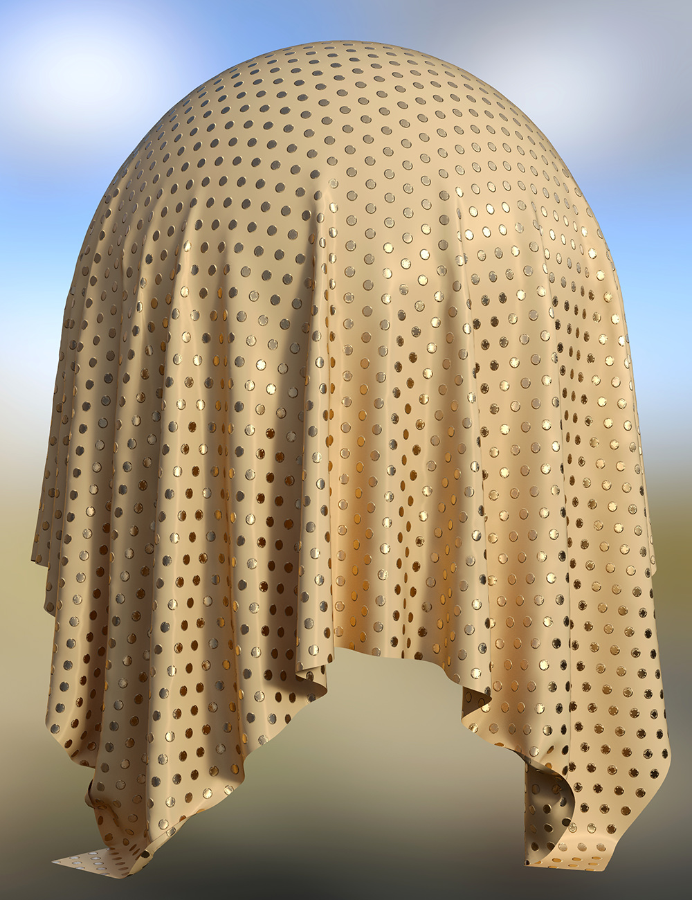 Polka Dot Satin Fabric Iray Shaders | Daz 3D