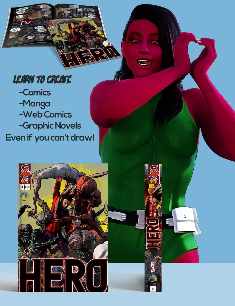 How To Make Your Own Comic Daz 3d 