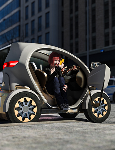 Mini Car Nino Poses for Genesis 3 and 8 Female | Daz 3D