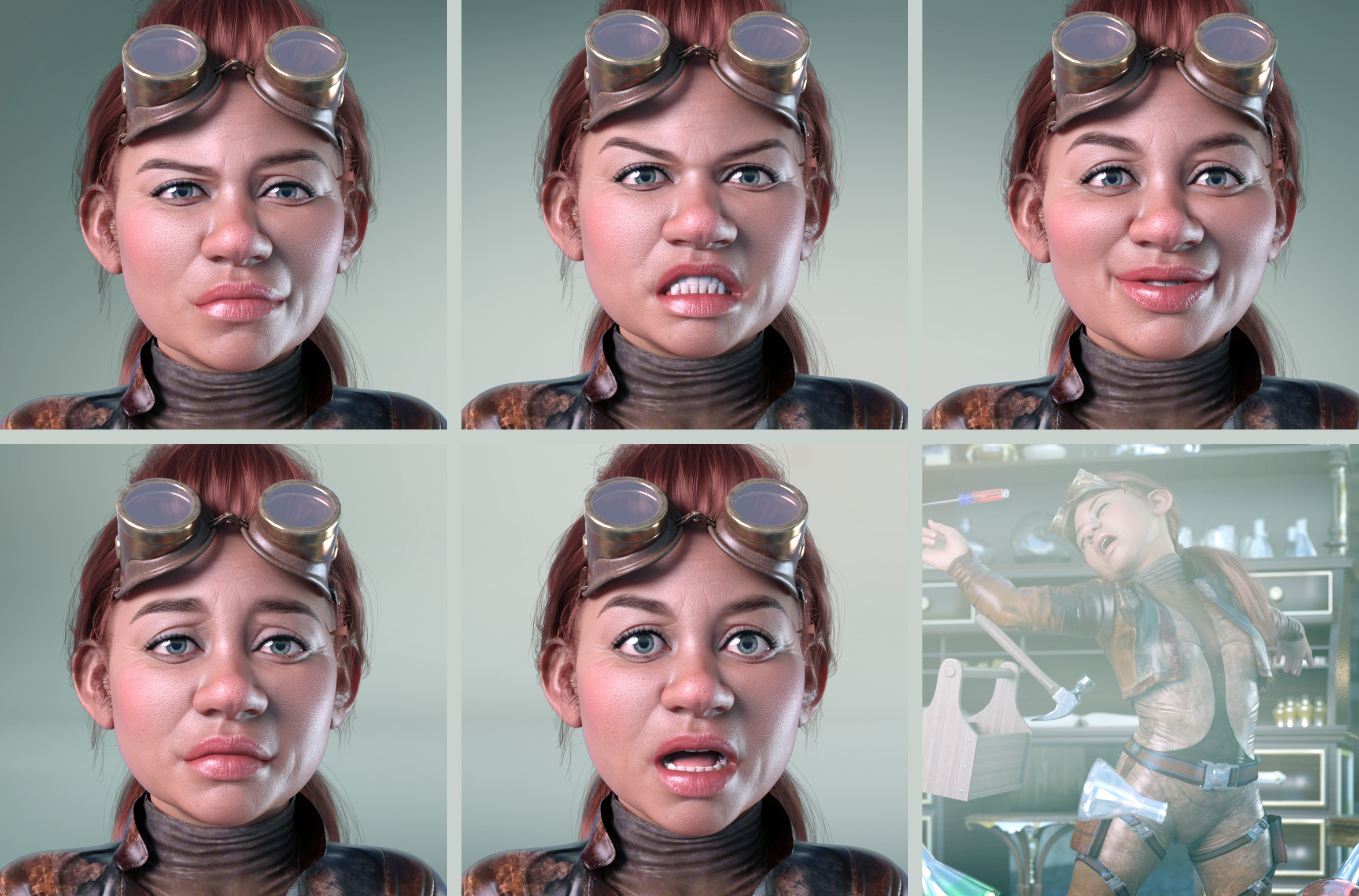 Z Curious Mind Poses and Expressions for Topsy 8 | Daz 3D
