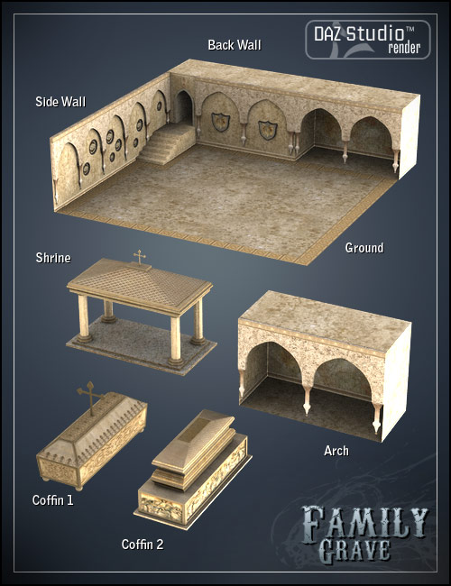 Family Grave | Daz 3D