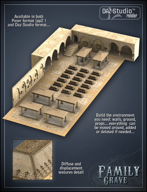 Family Grave | Daz 3D