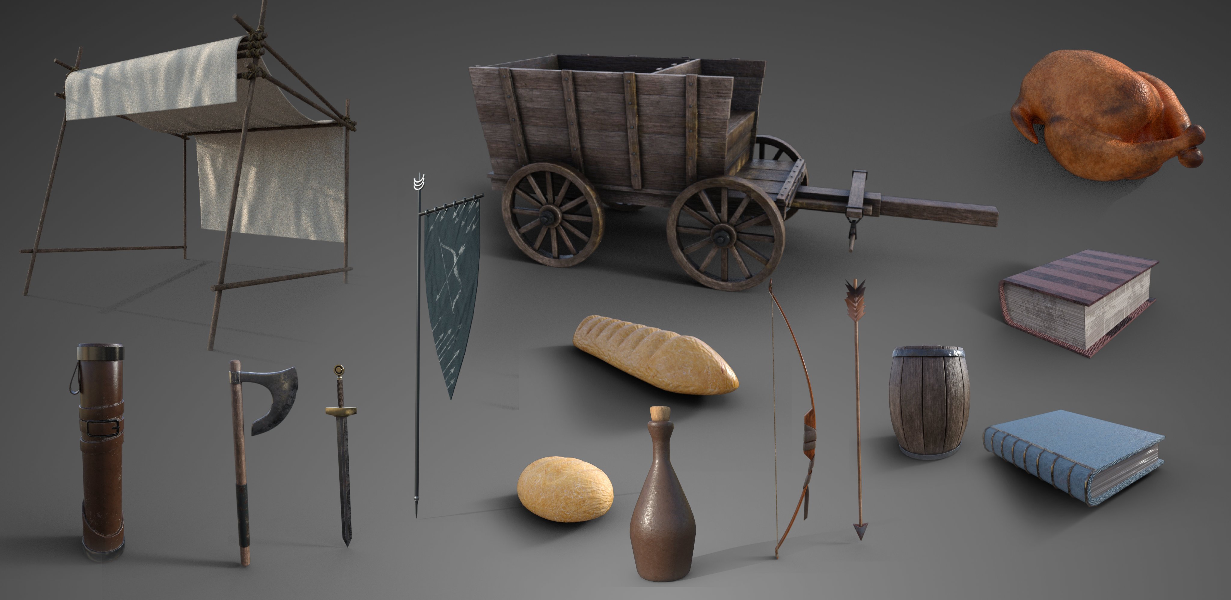 FG Medieval Props | Daz 3D