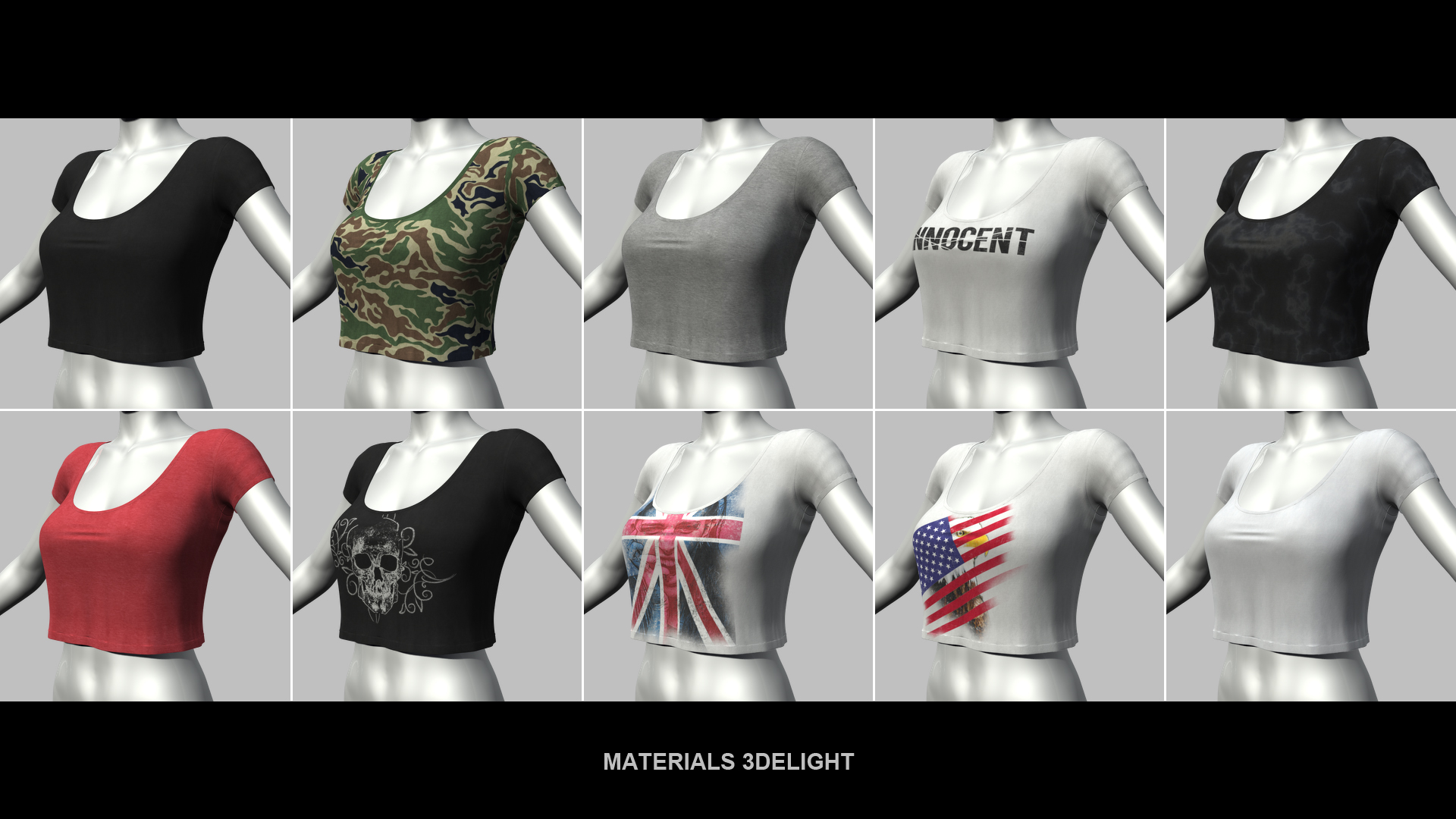 FM Crop Top Pack | Daz 3D