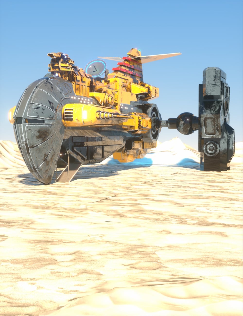 The Hammerhead X7A Explorer Starship | Daz 3D