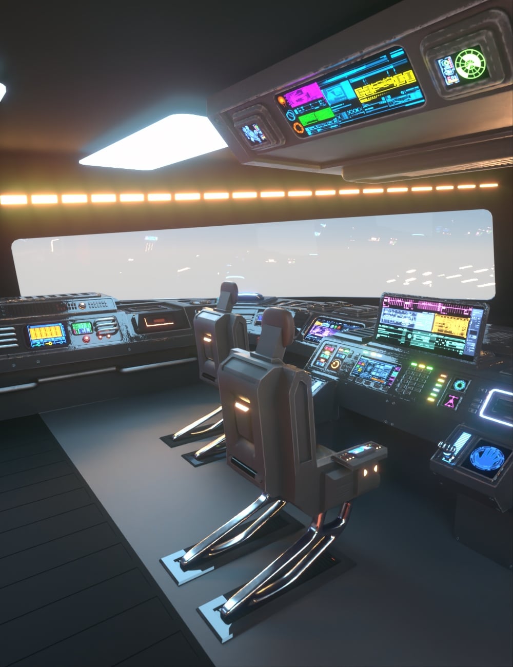 The Hammerhead X7A Explorer Starship | Daz 3D
