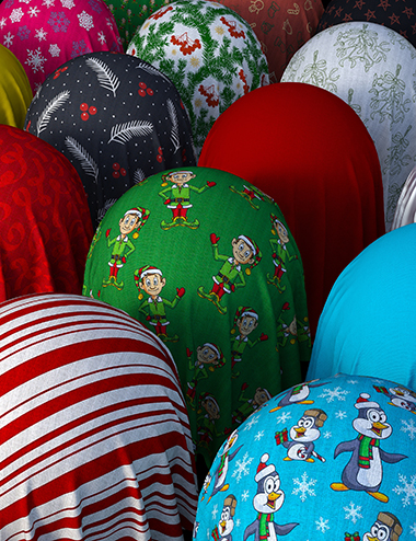 Christmas Cotton Fabric Iray Shaders | Daz 3D