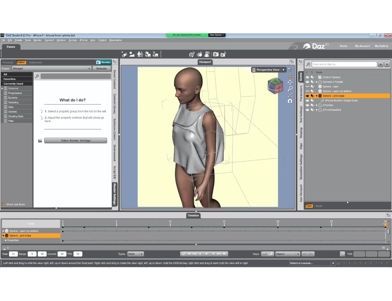 Dforce Complete Tutorial Bundle Daz 3d