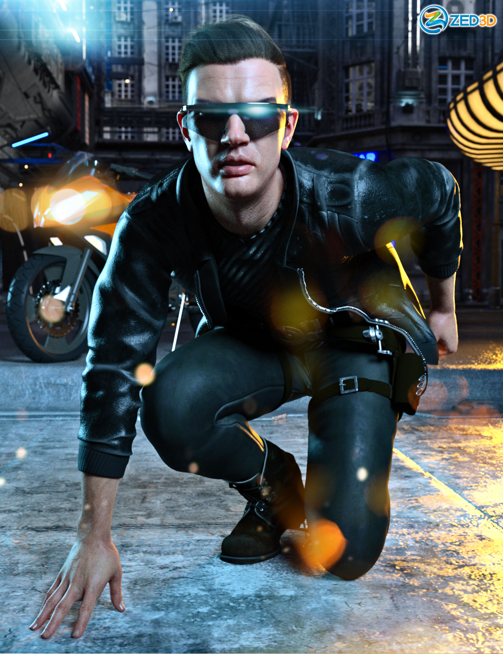 Juan Carlos 8 Streets of Cyberpunk Bundle | Daz 3D
