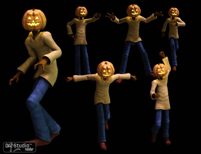 Jack Pumpkin Poses | Daz 3D