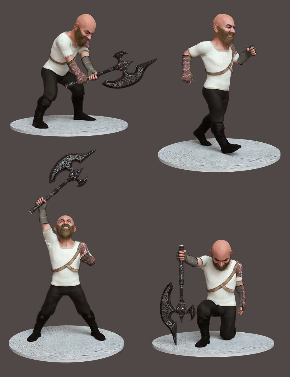 Dwarf Life Poses for Drutherson 8 | Daz 3D