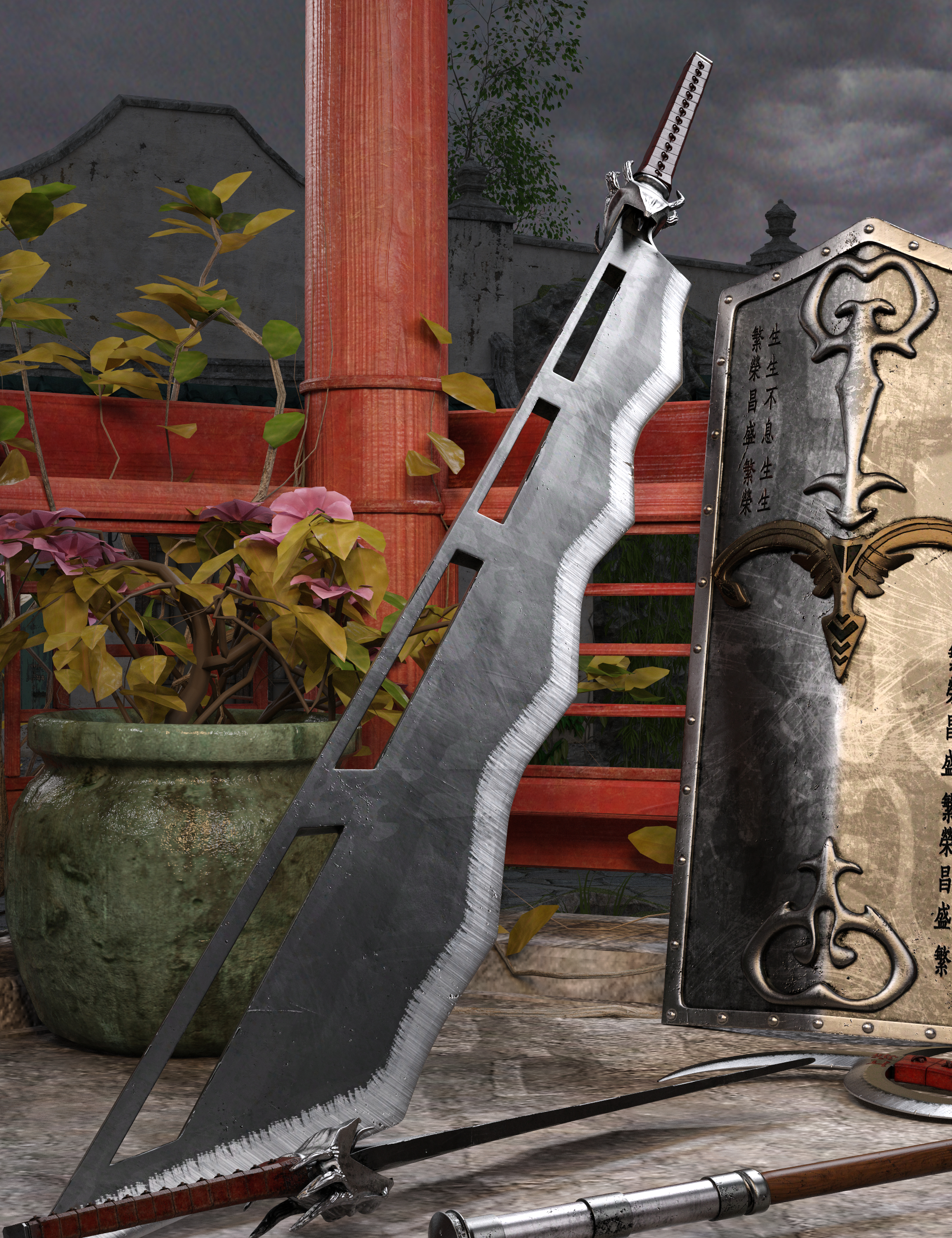 Hidden Warrior Weapons Collection | Daz 3D
