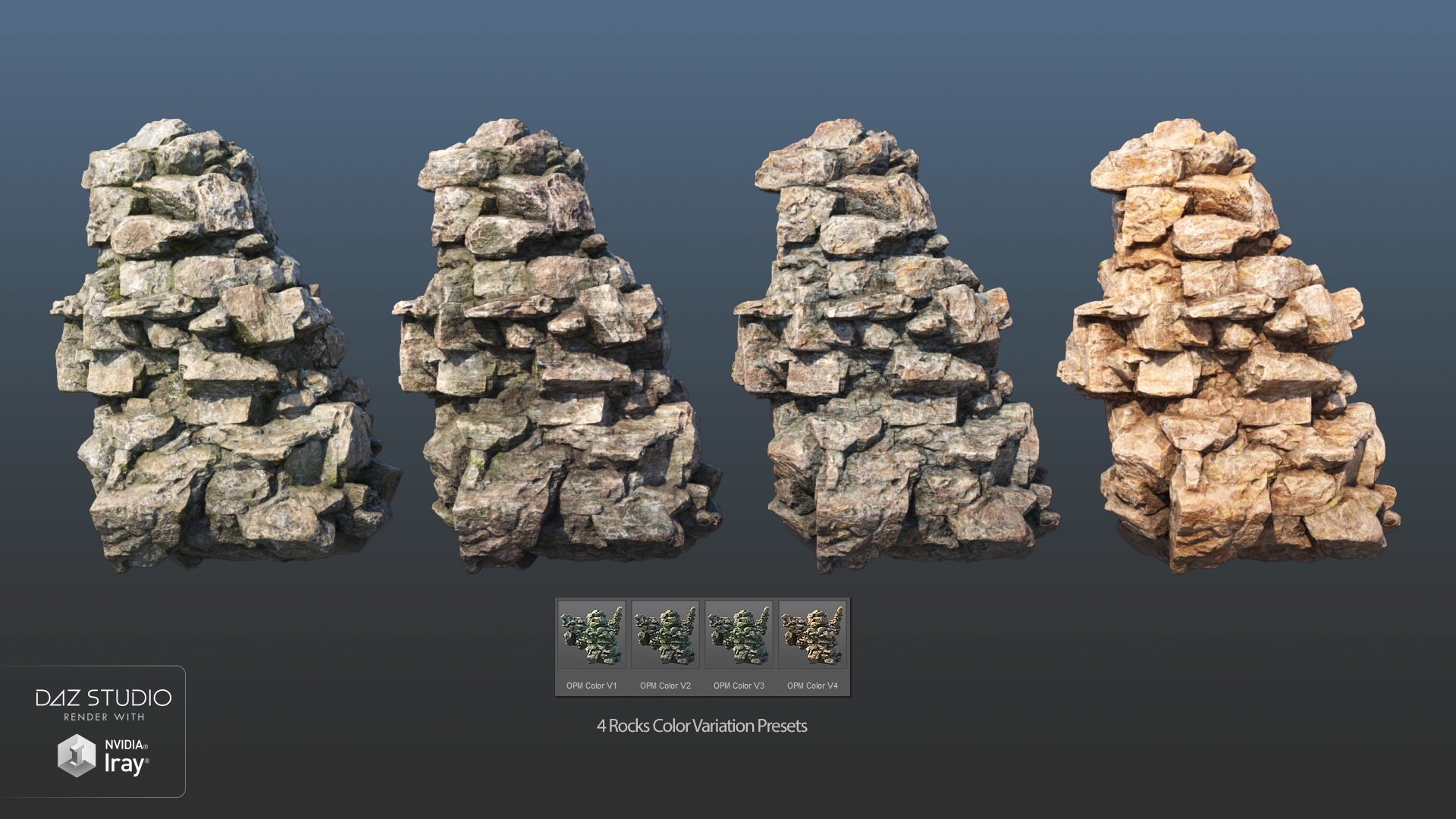 Overgrown Peaks Materials | Daz 3D