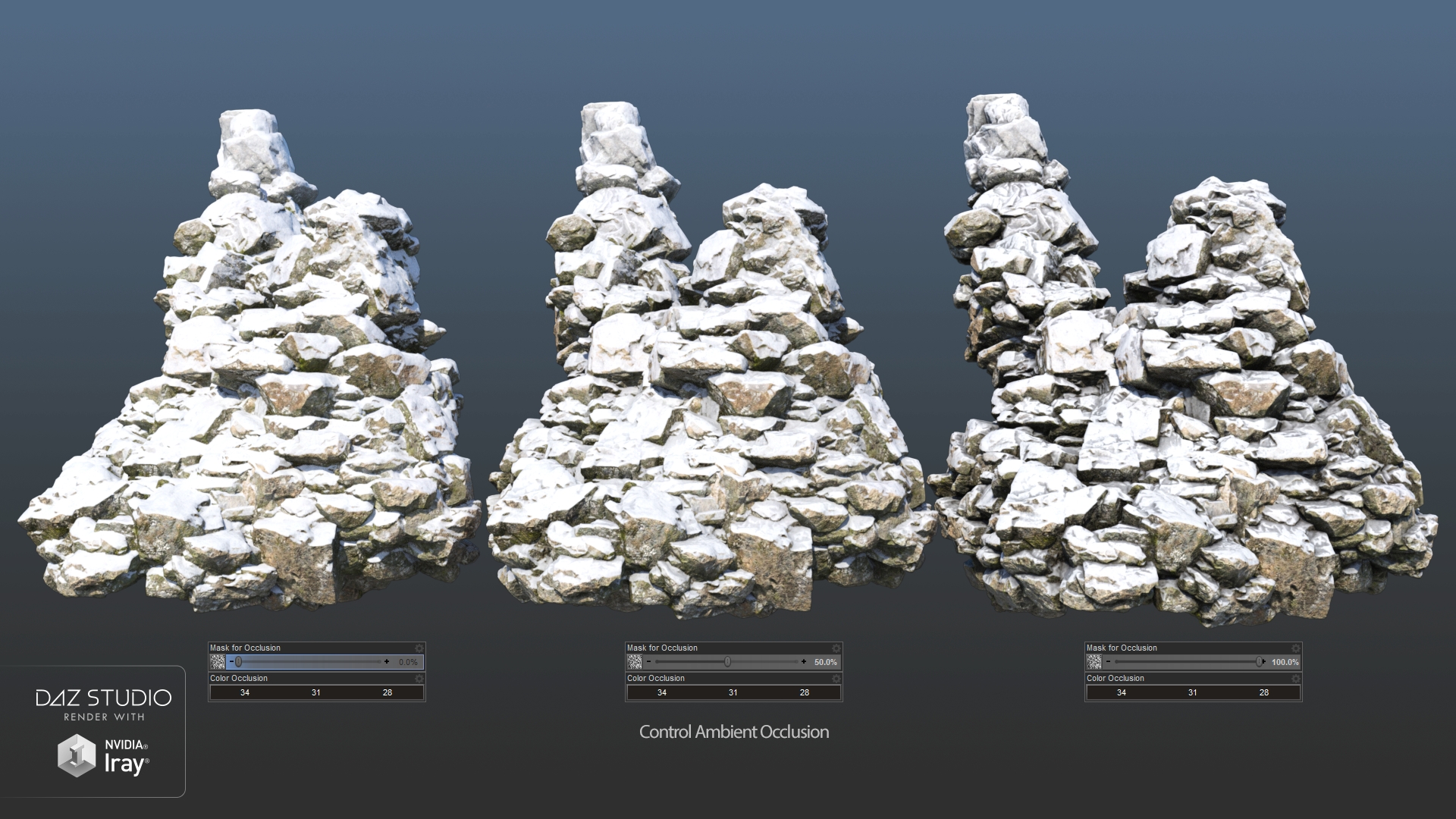 Overgrown Peaks Materials | Daz 3D