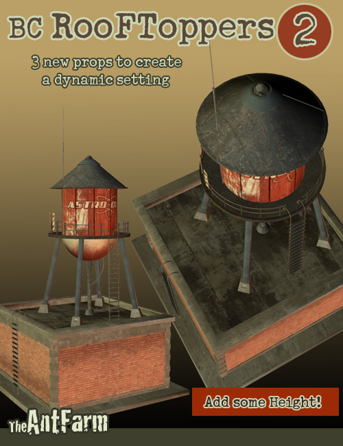 BC RoofTopper Bundle | Daz 3D