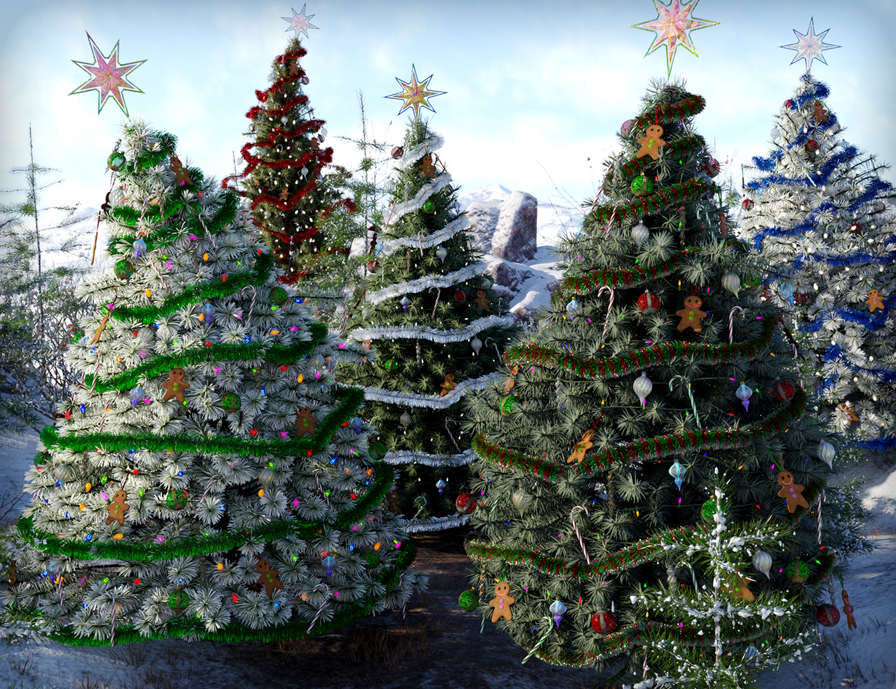 Yuletide Treasure Tree 2020 | Daz 3D
