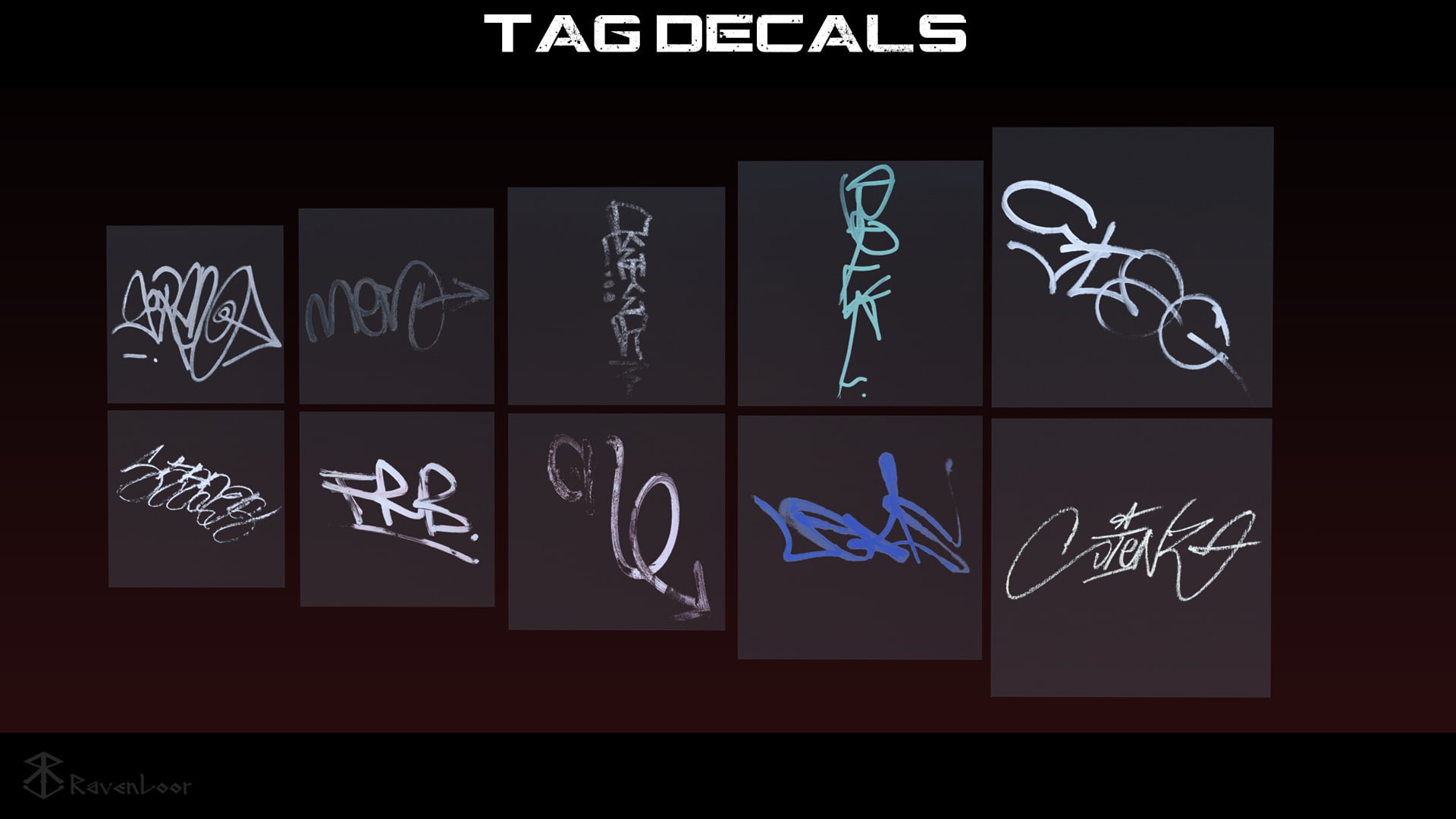 RL Graffiti Tags | Daz 3D
