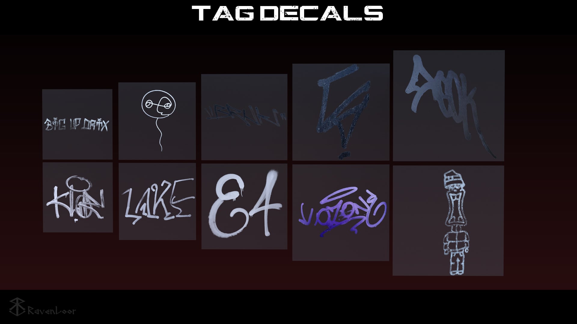 RL Graffiti Tags | Daz 3D