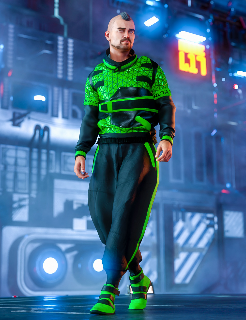 Furuta Techwear for Genesis 8 Males | Daz 3D