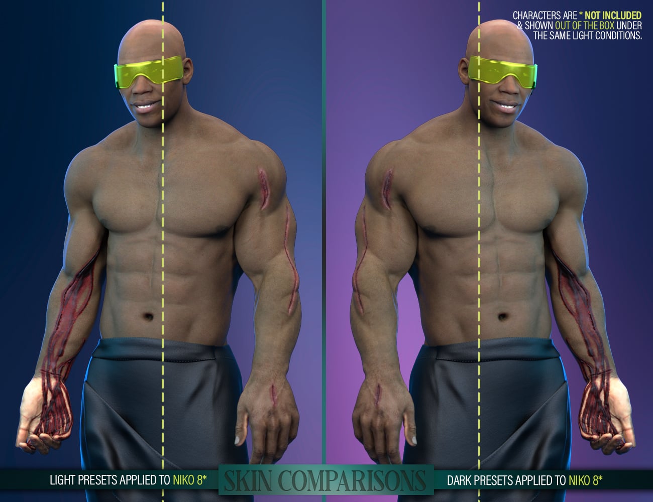 Body Wounds HD Morphs 2 for Genesis 8 Males | Daz 3D