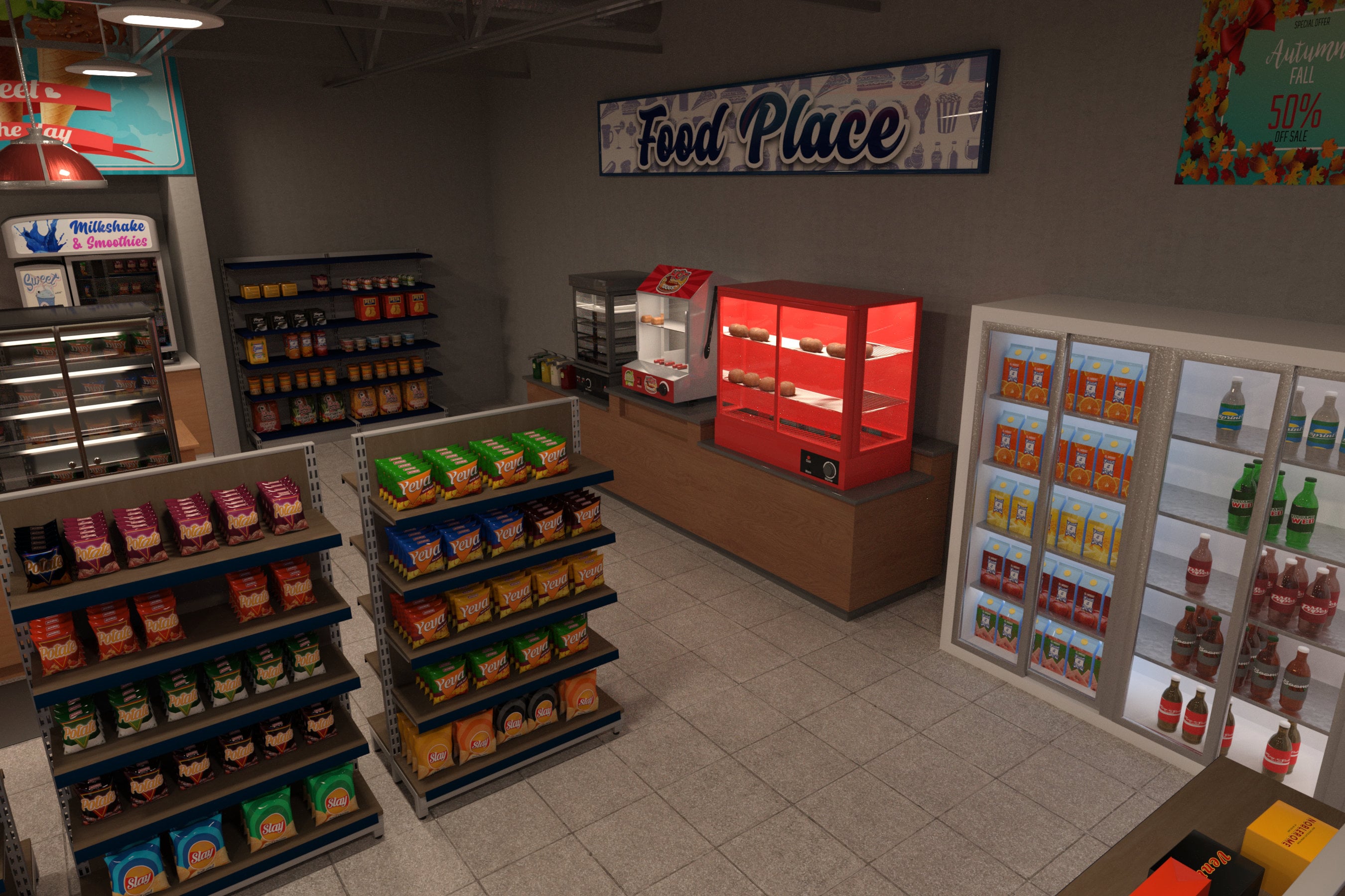 FG Convenience Store | Daz 3D
