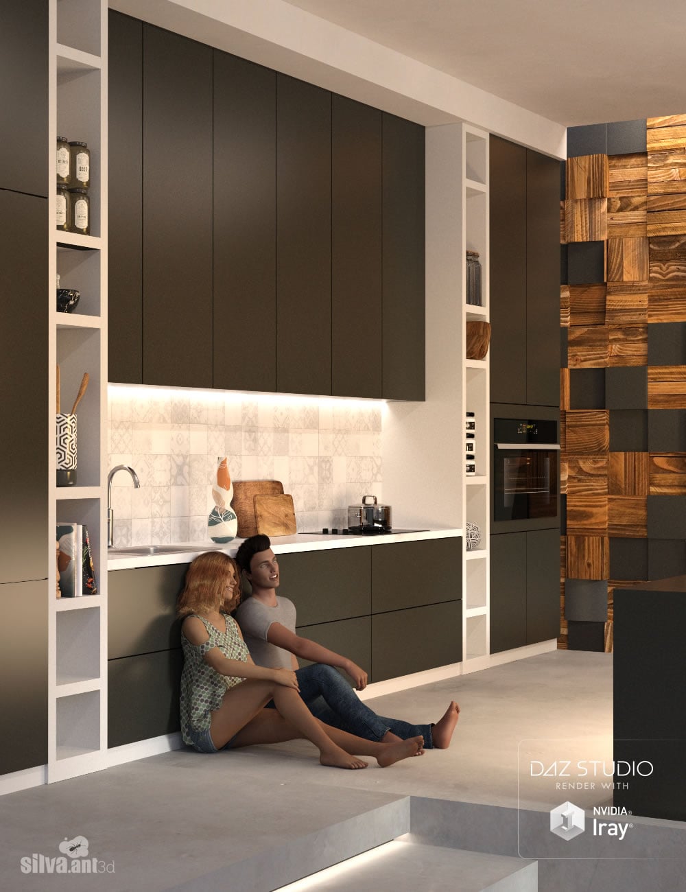 Dining In and Genesis 8 Poses | Daz 3D