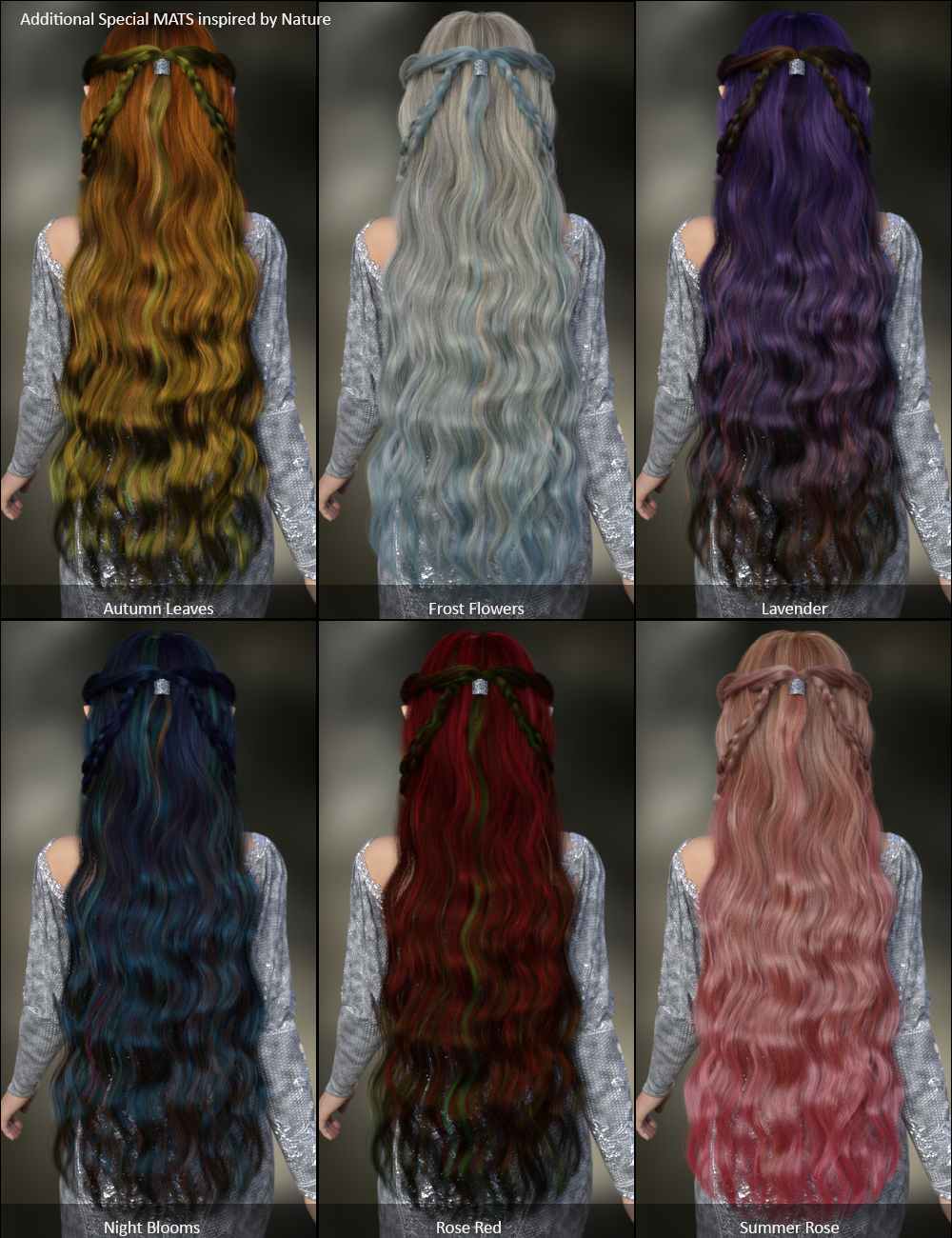 MRL dForce Fantasy Hair Pack | Daz 3D