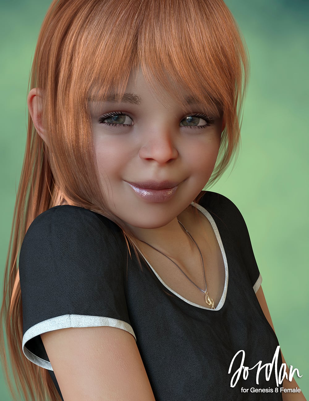 Jordan Hair for Genesis 8 Females | Daz 3D