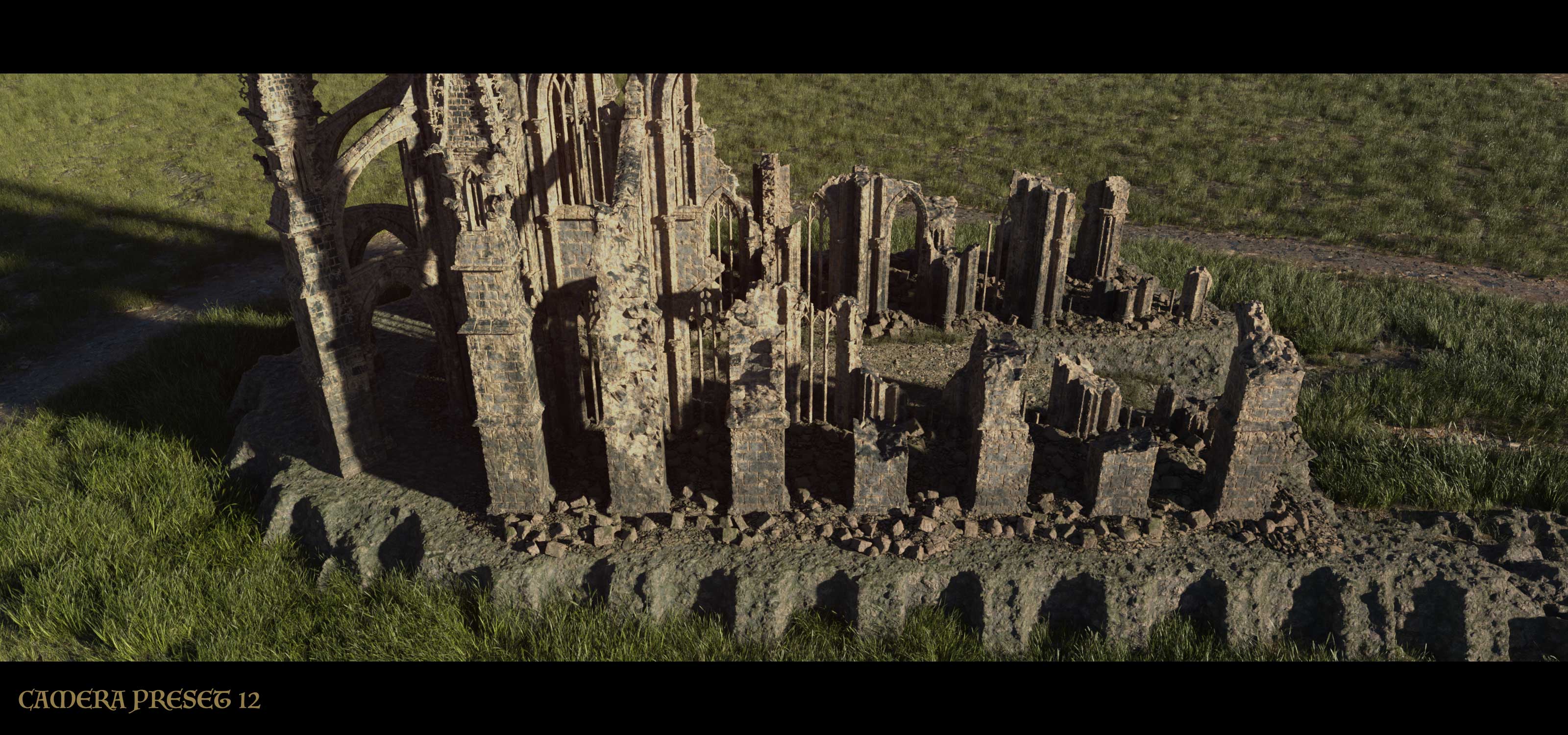 Ancient Legends - Gothic Cathedral Ruins | Daz 3D