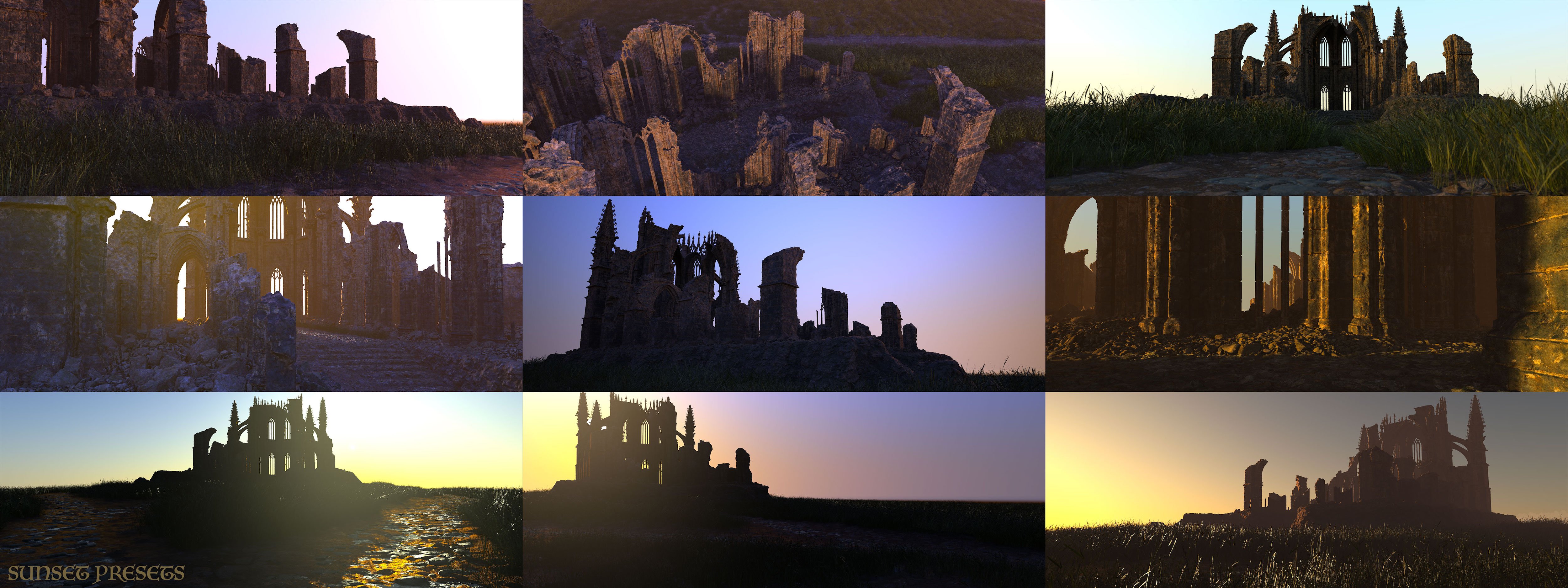 Ancient Legends - Gothic Cathedral Ruins | Daz 3D