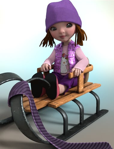Winter Outfit for Bugga Boo for Genesis 8 Females | Daz 3D